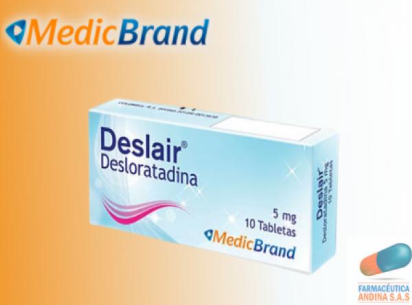 DESLORATADINA 5 MG CAJA X 10 TAB DES UNI