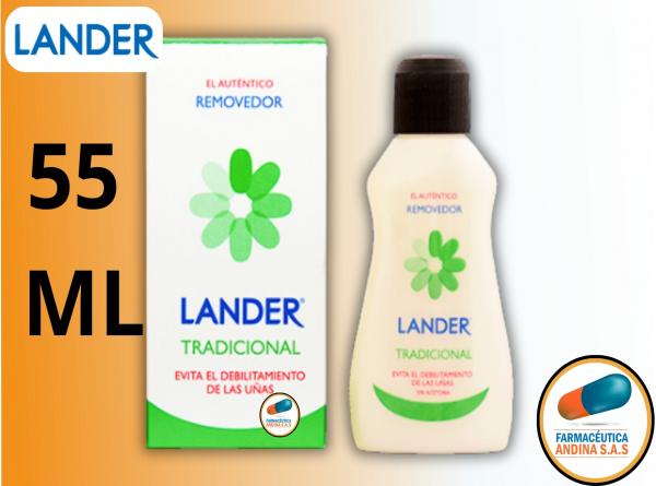 REMOVEDOR LANDER TRADICIONAL FRASCO X 55 ML LANDER