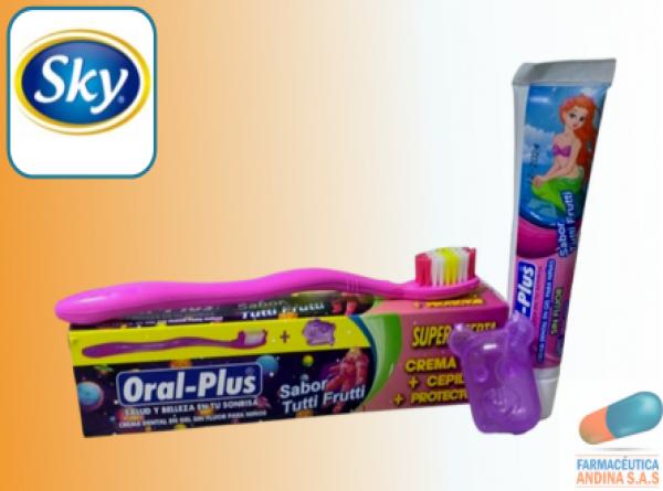 CREMA DENTAL 30GR TUTI FRUTI CEP+PROCT ORAL-PLUS