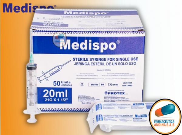 JERINGA 20 ML X UNIDAD MEDISPO