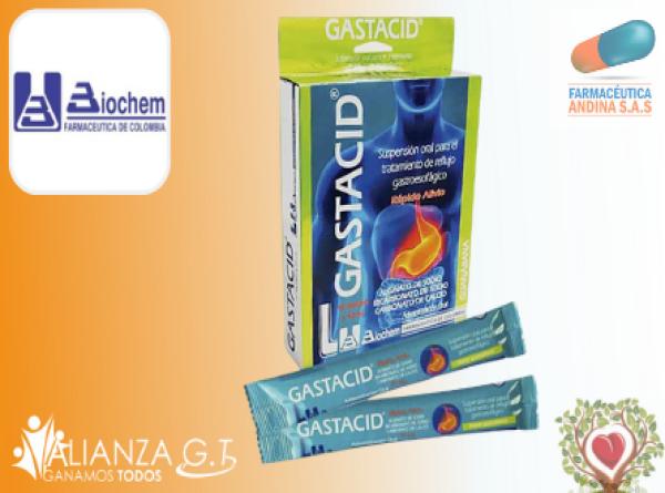 ALGINATO DE SODIO GASTACID 10ML X 12 SACHETS