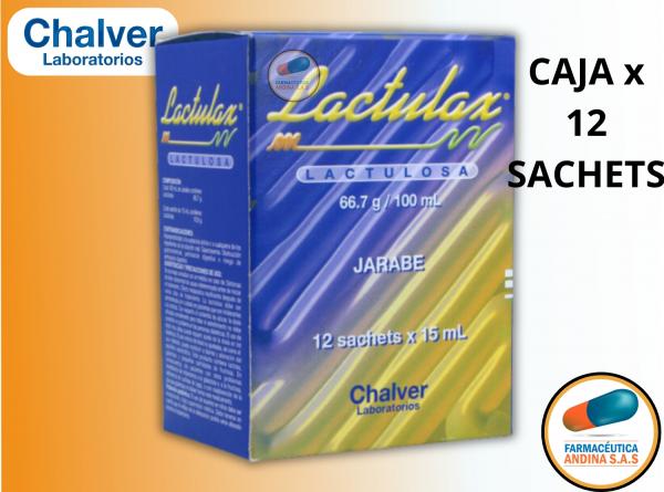 LACTULOSA 66.7% SOLUCION ORAL CAJA X 12 SACHET X 15 ML (LACTULAX) CHARVER