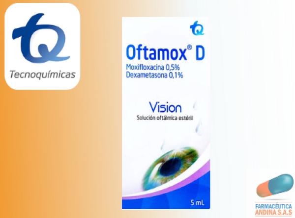 GOTAS OFTAL MOXIFLOX+DEXA OFTAMOX D FCO X 5ML