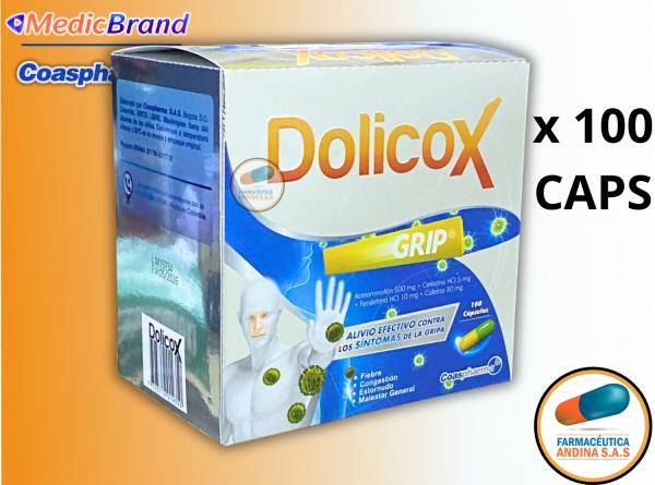 ANTIGRIPAL ACETAMINOFEN+CETIRIZINA+FENILEFRINA+CAFEINA CAJA X 100 CAPS ...