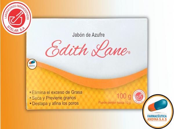 EDITH LANE JABON (AZUFRE) BARRA X 100 GR STELAR