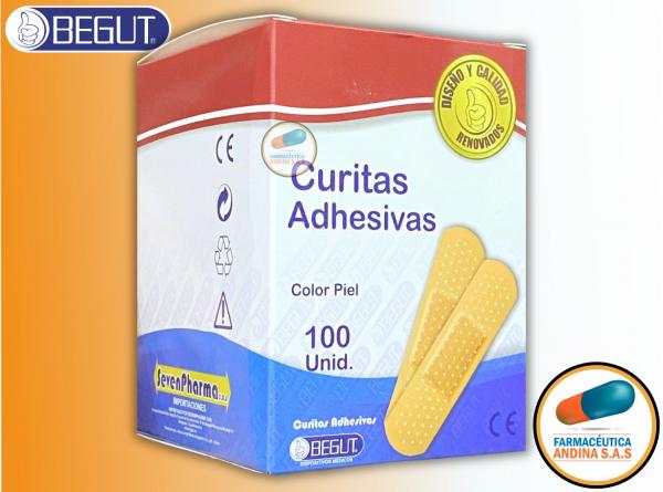 CURAS ESTANDAR COLOR PIEL CAJA X 100 BEGUT