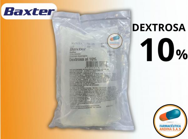 DEXTROSA 10% AGUA DESTILADA BOLSA X 500 ML BAXTER