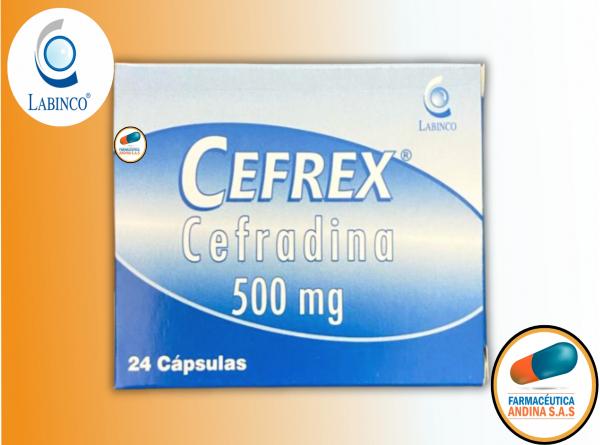 CEFREX (CEFRADINA 500 MG) CAJA X 24 CAPSULAS LABINCO