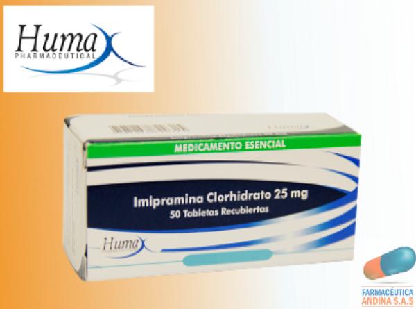 IMIPRAMINA 25 MG CAJA X 50 TABS
