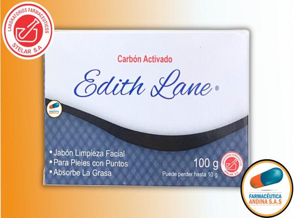 EDITH LANE JABON CARBON ACTIVADO X 100 GR STELAR