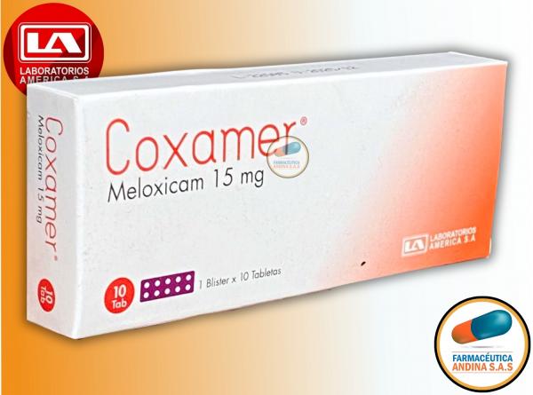 MELOXICAM 15 MG CAJ X 10 TABLETAS COXAMER AMERICA