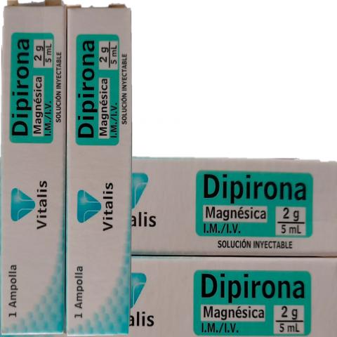 DIPIRONA 2GR/5ML CJ X 1 AMP VITALIS