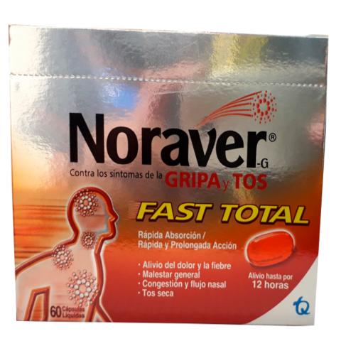NORAVER GRIPA FAST TOTAL CAJA X 60 CAPS